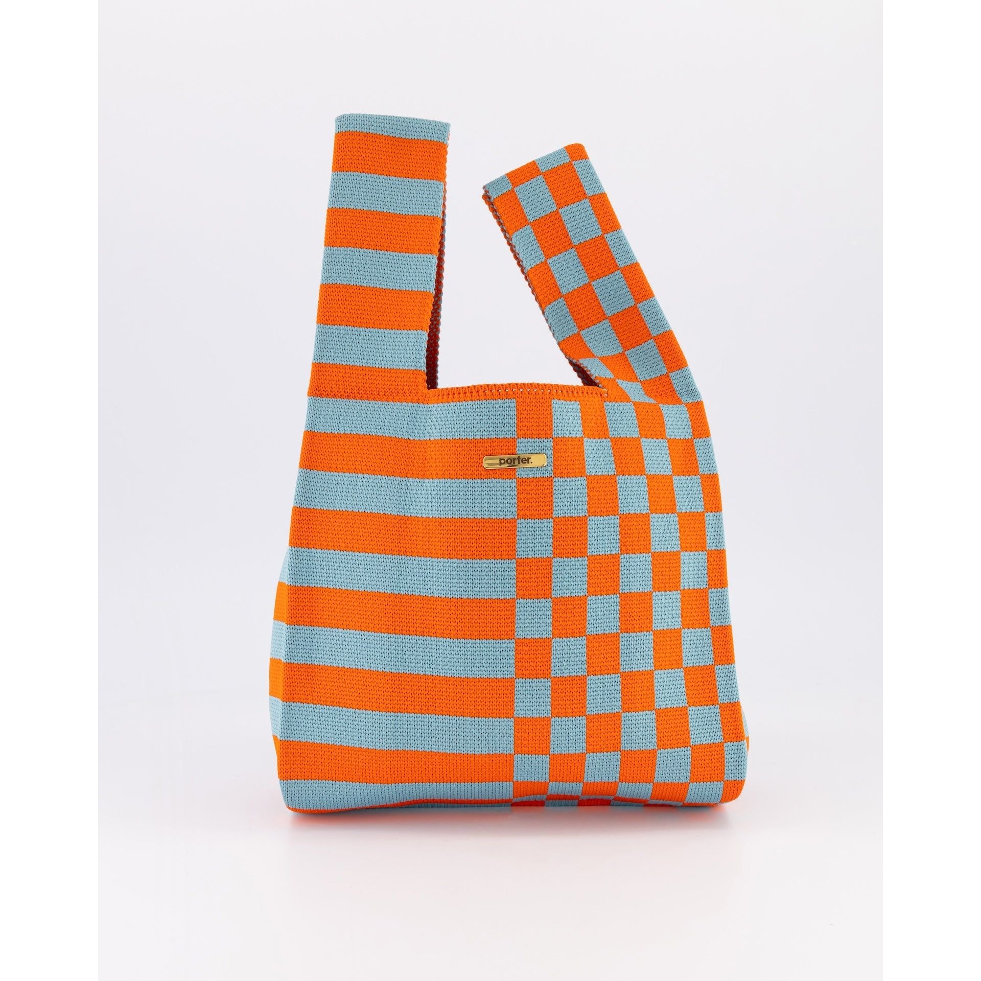 Orange & Blue Half/Half Mini Shopper – Porter