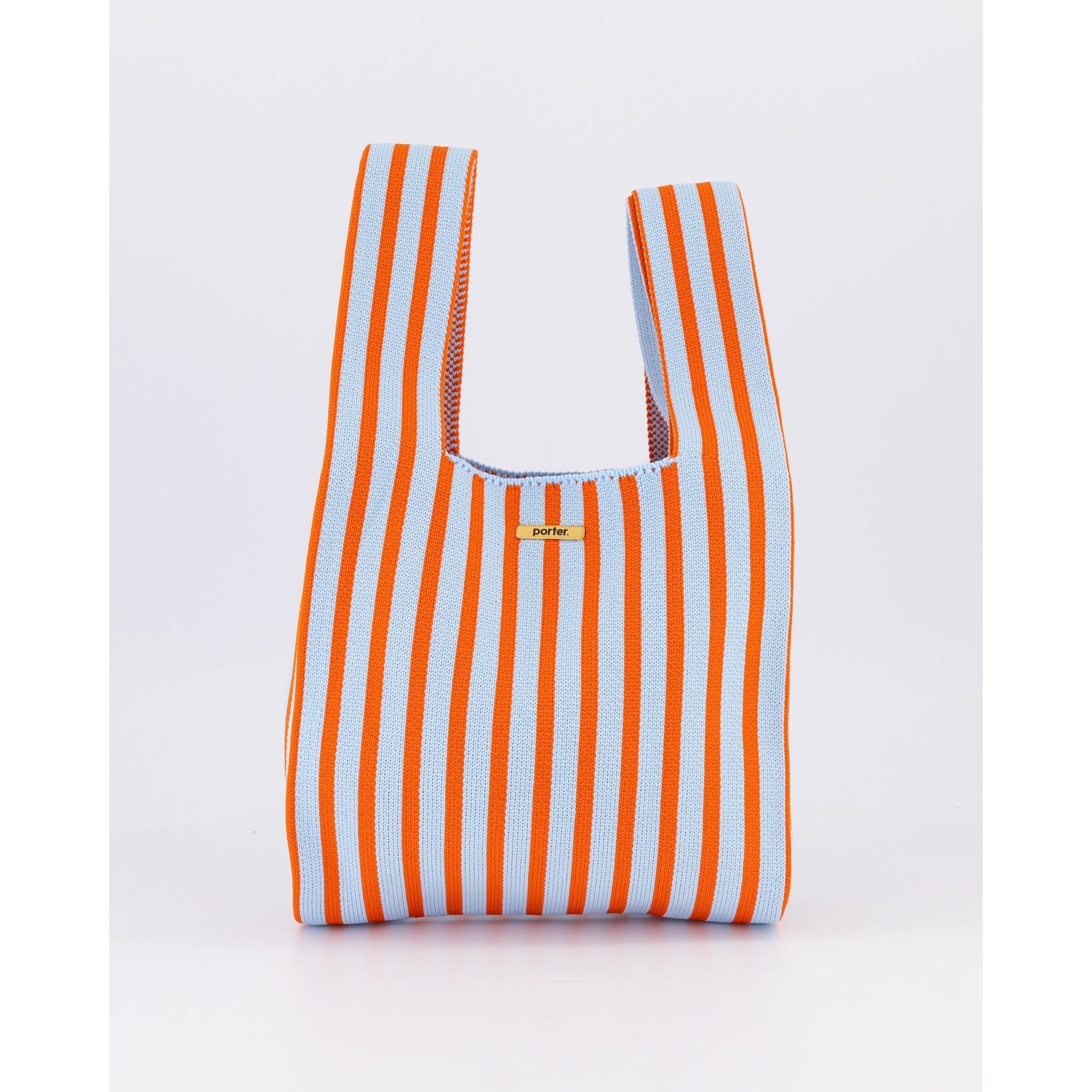 Red & Light Blue Thin Vertical Stripe Mini Shopper – Porter