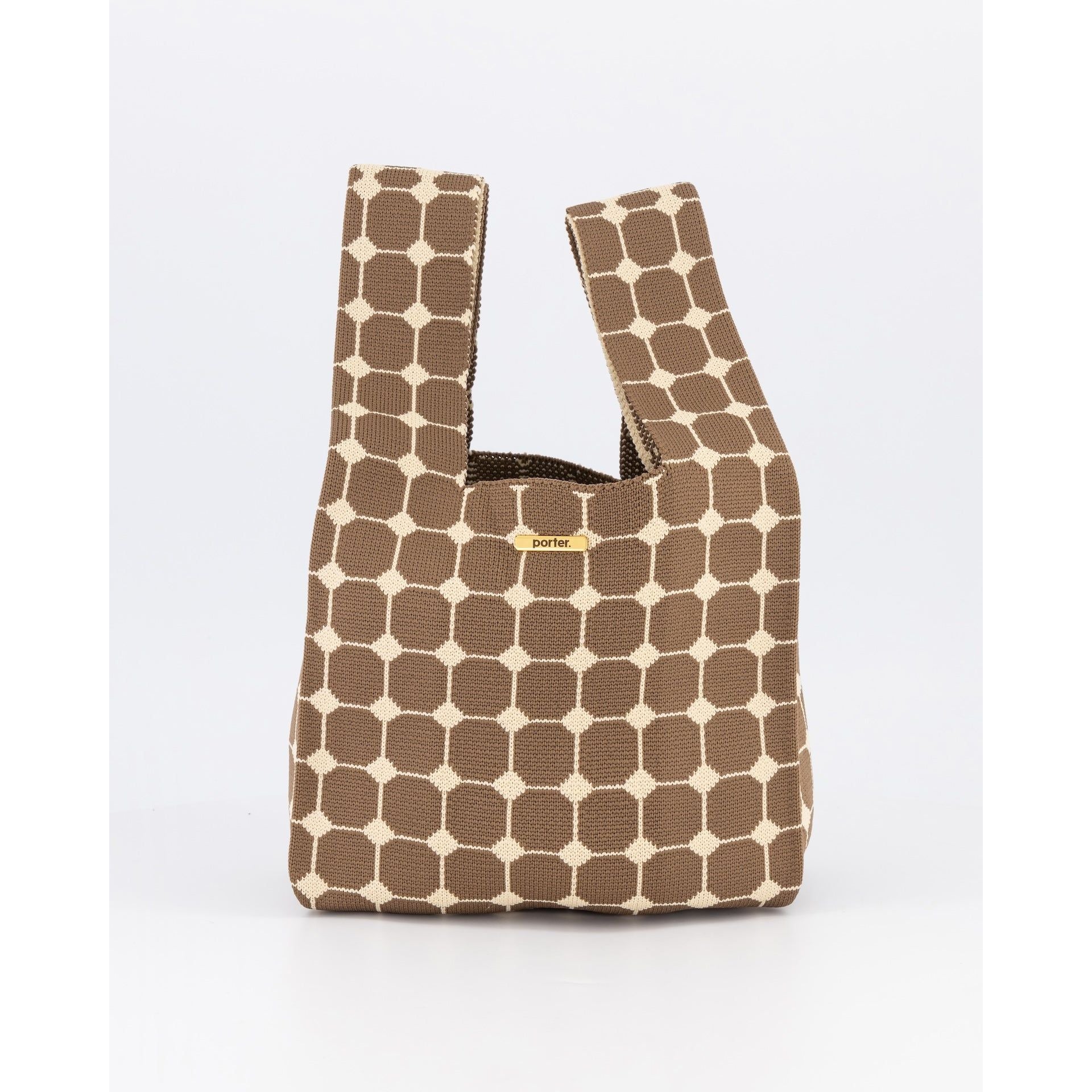 Brown & Stone Polka Dot Mini Shopper – Porter