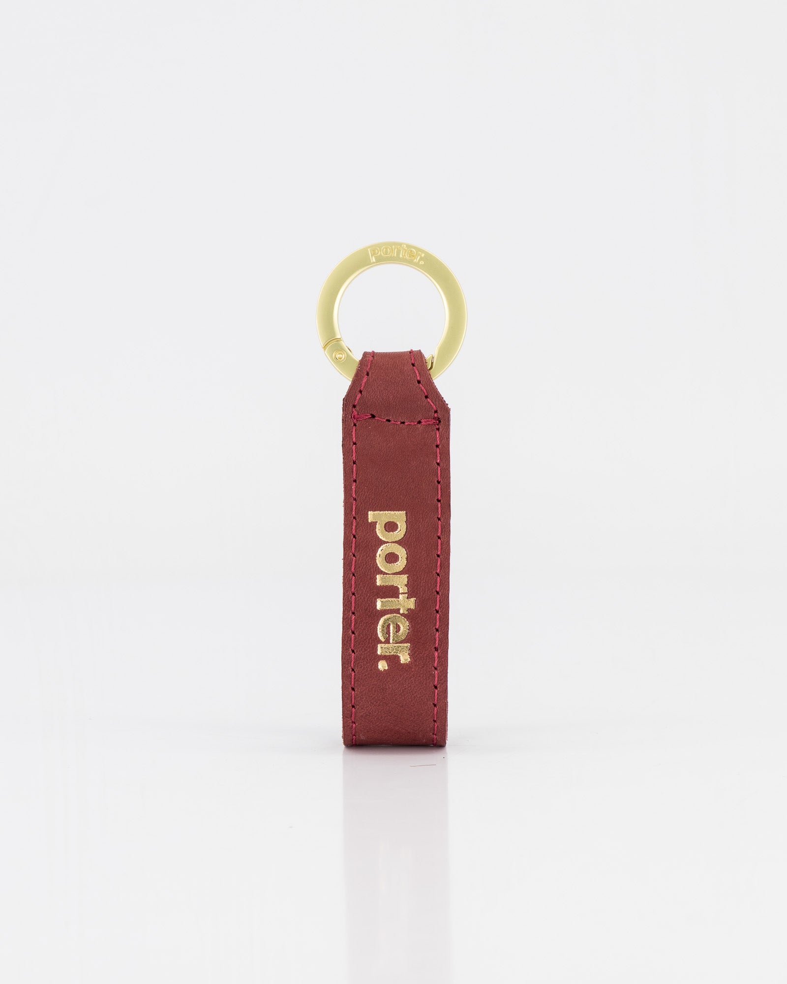 Leather Keyring - Ruby – Porter